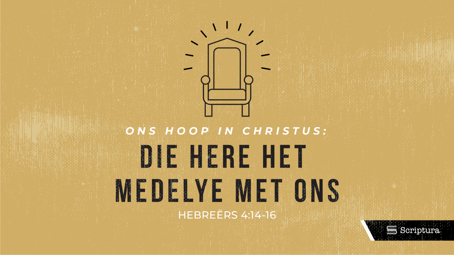 Ons hoop in Christus: Die Here het medelye met ons | Scriptura